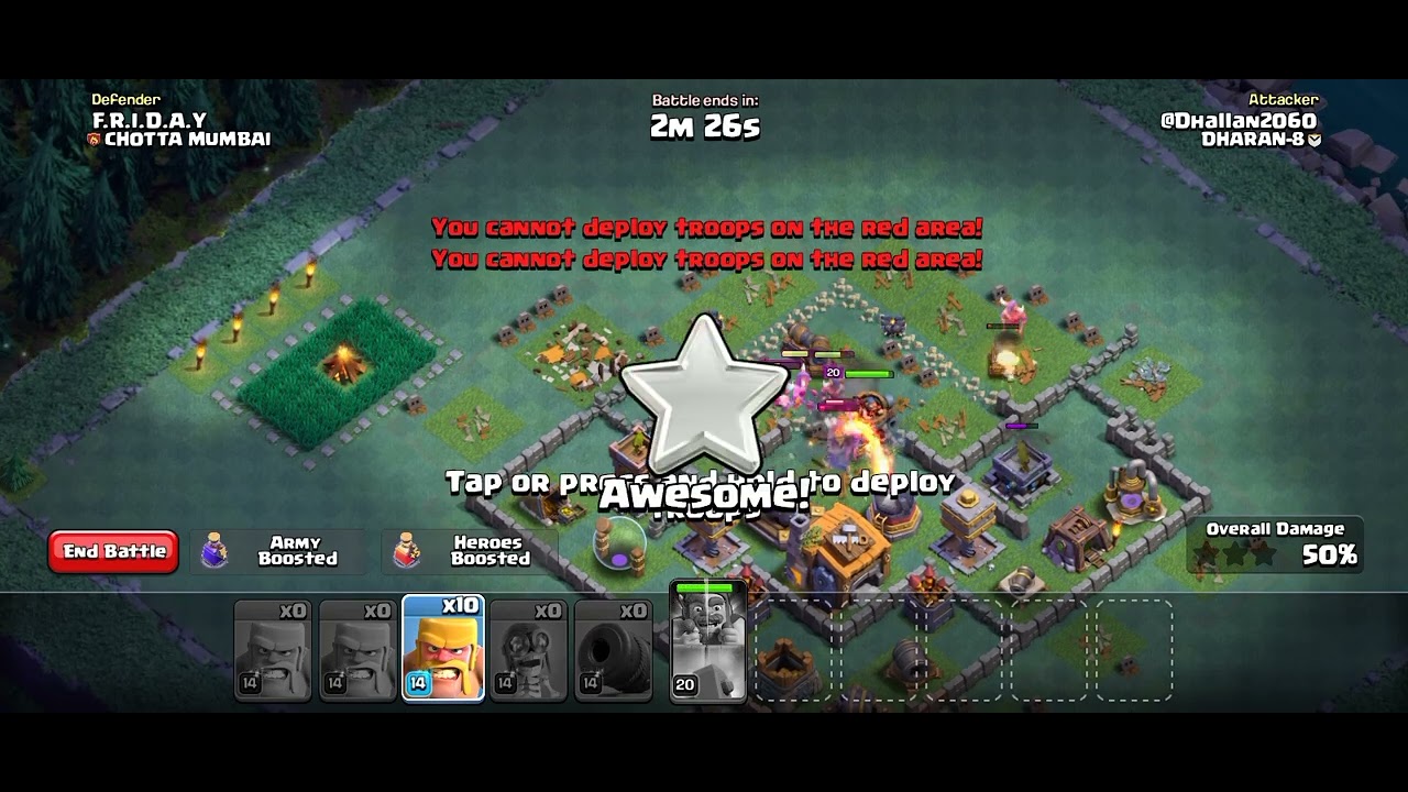 Builder base attack|clash of clans|3star - YouTube