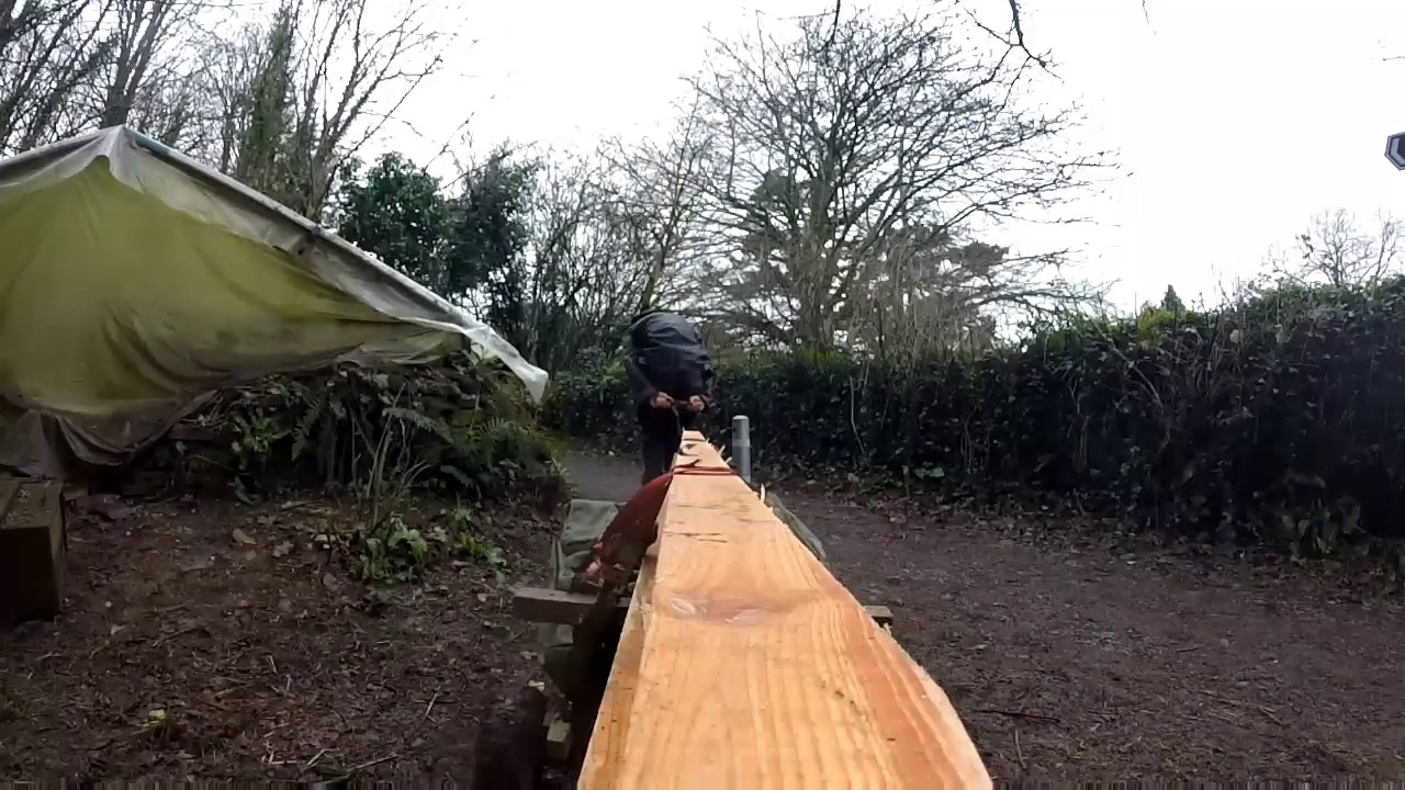 Shifting the scarfed timber by hand cart. - YouTube