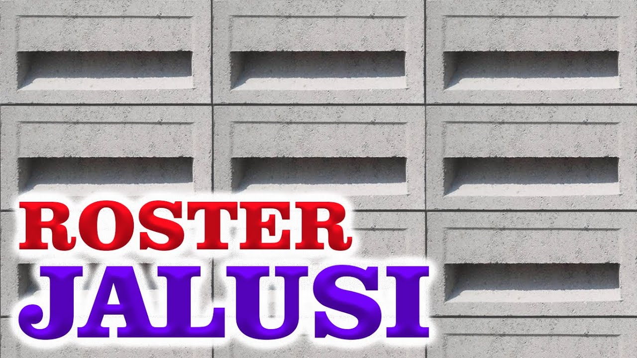 #18 Roster JALUSI/SALIPAN Roster Beton Minimalis - YouTube