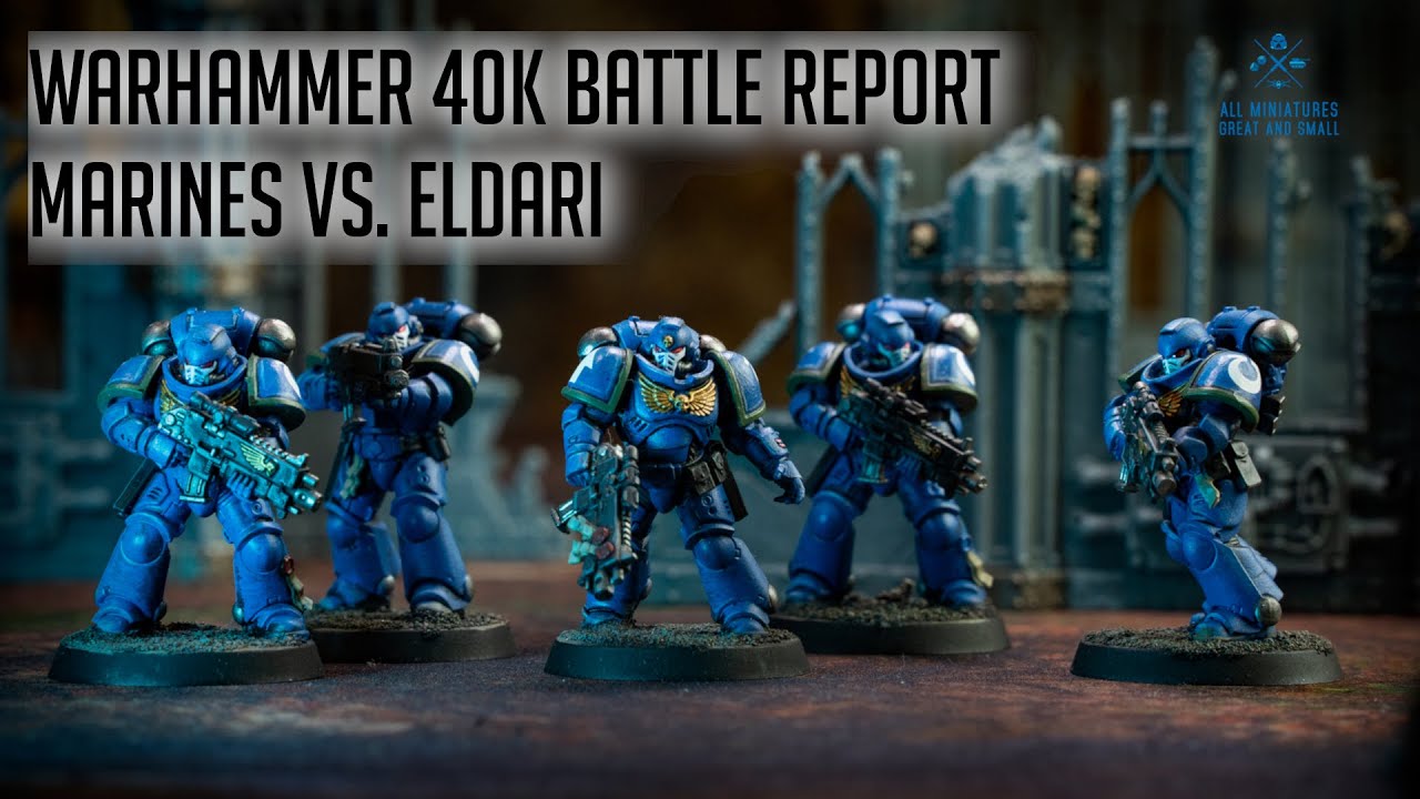 40k Incursion Battle Report - Eldari vs. Space Marines - YouTube