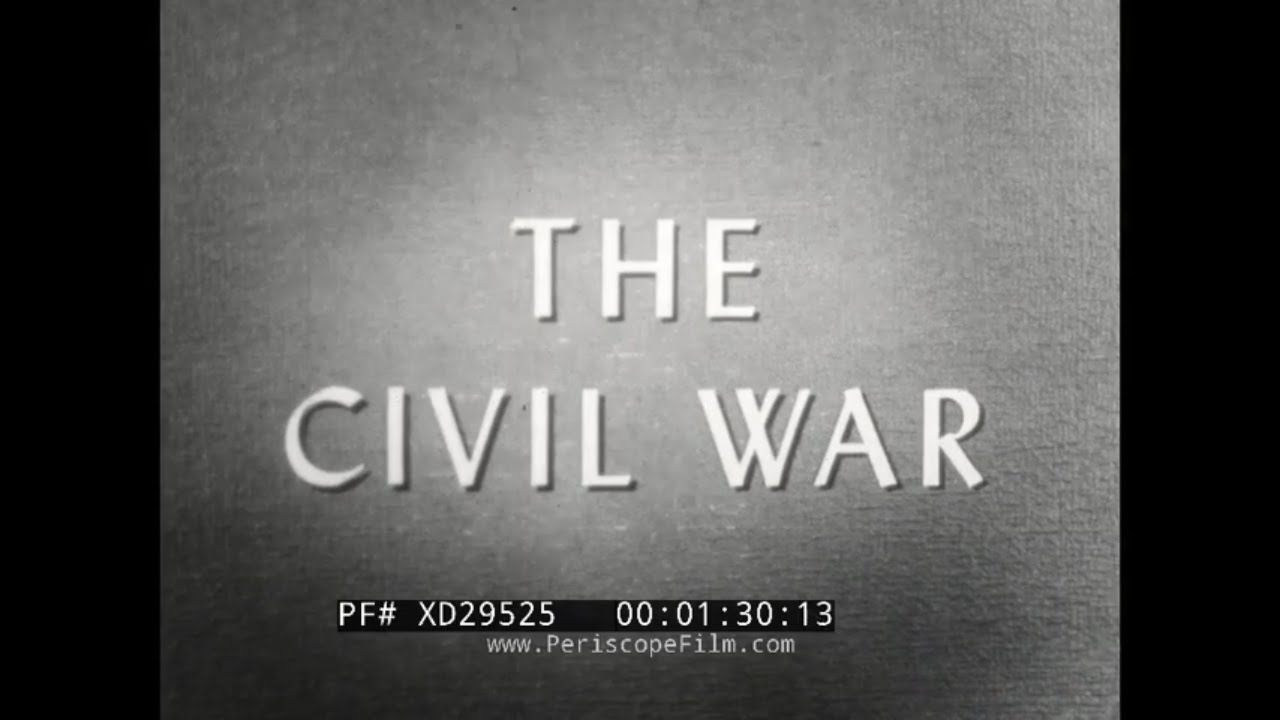 1950s USA NATIONAL ANTHEM TV SIGN-OFF AND CIVIL WAR HISTORY FILM ...