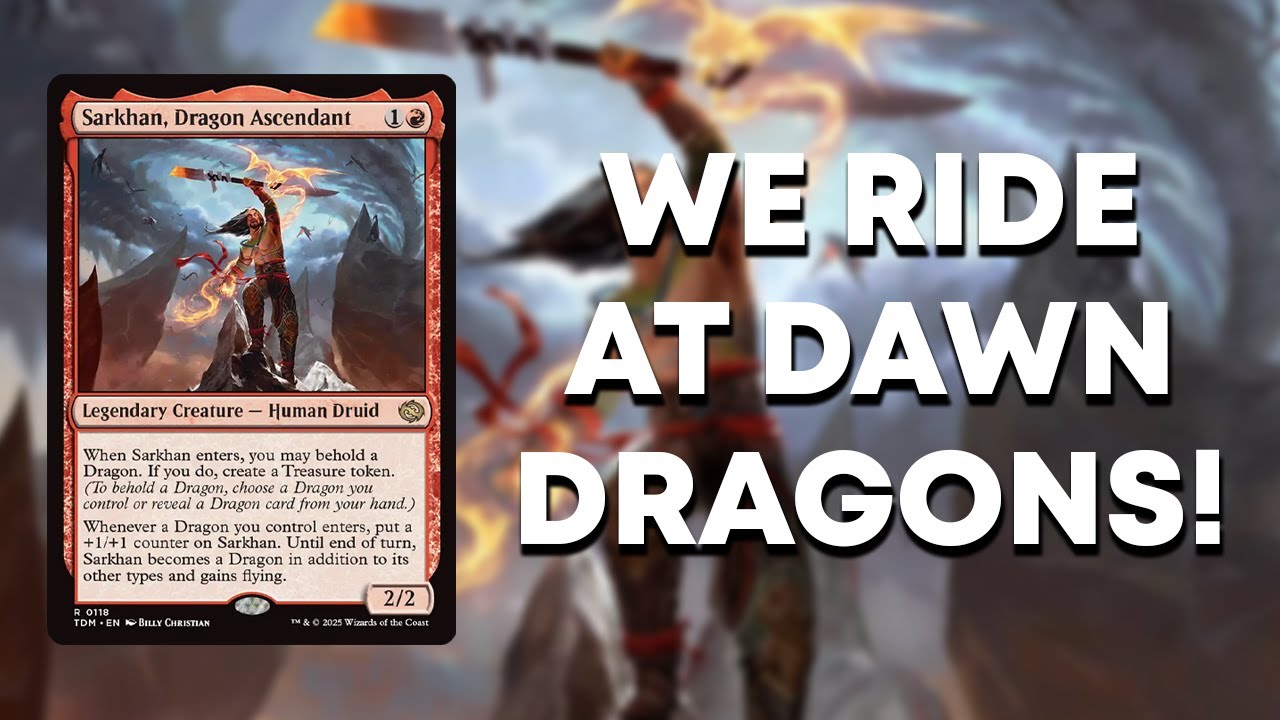 Mono Red Dragon Tribal | Sarkhan, Dragon Ascendant EDH Deck Tech - YouTube