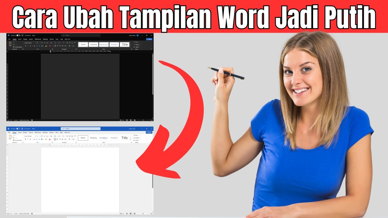 Cara Mengubah Tampilan Word Menjadi Putih - YouTube