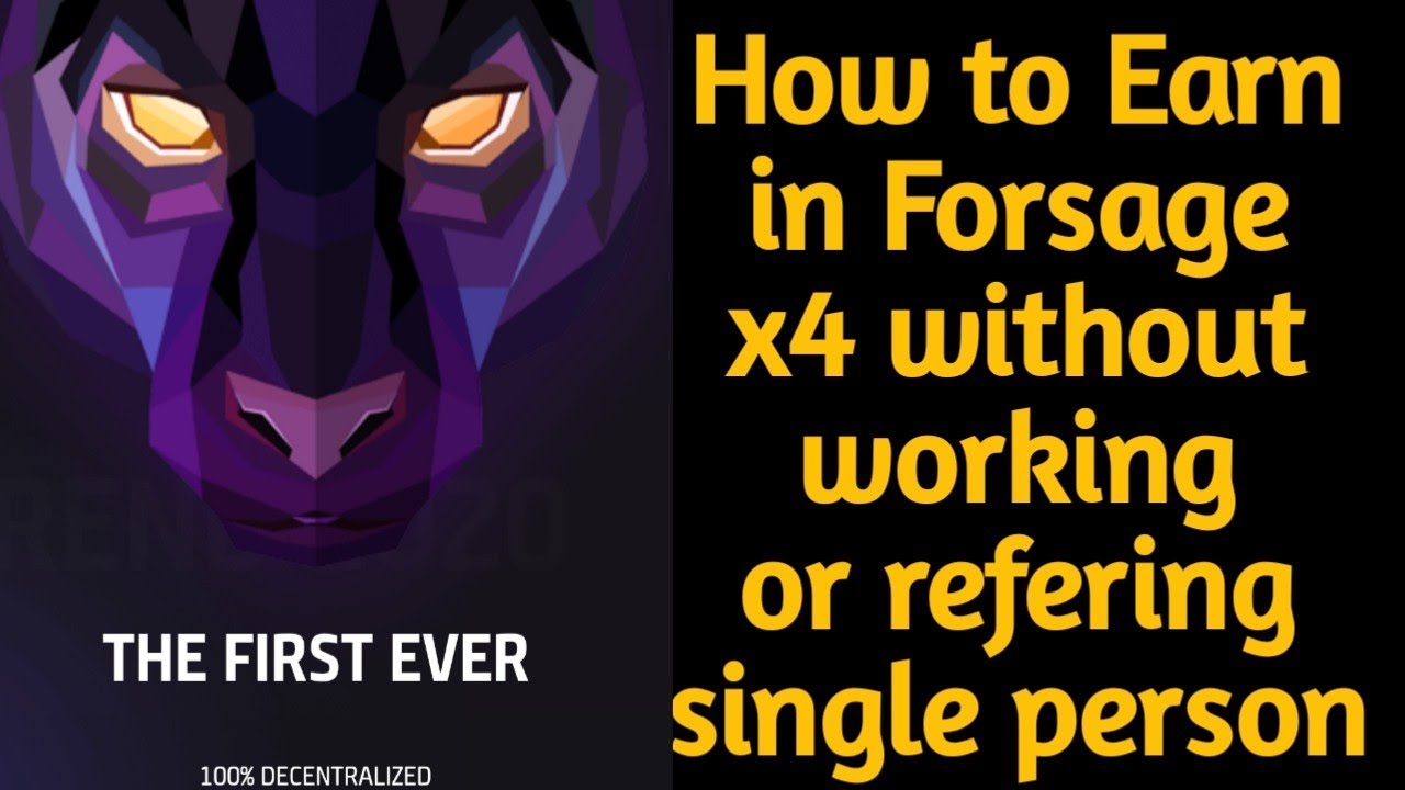 Forsage x4 | How to earn in forsage with out working | English - YouTube