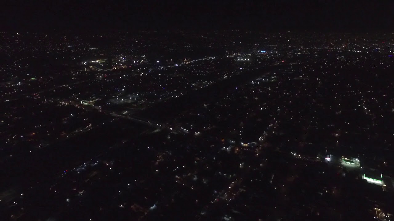 Tijuana Aerial view via rapida at night - YouTube
