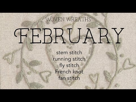Woven Wreaths February Stitch-Along - YouTube