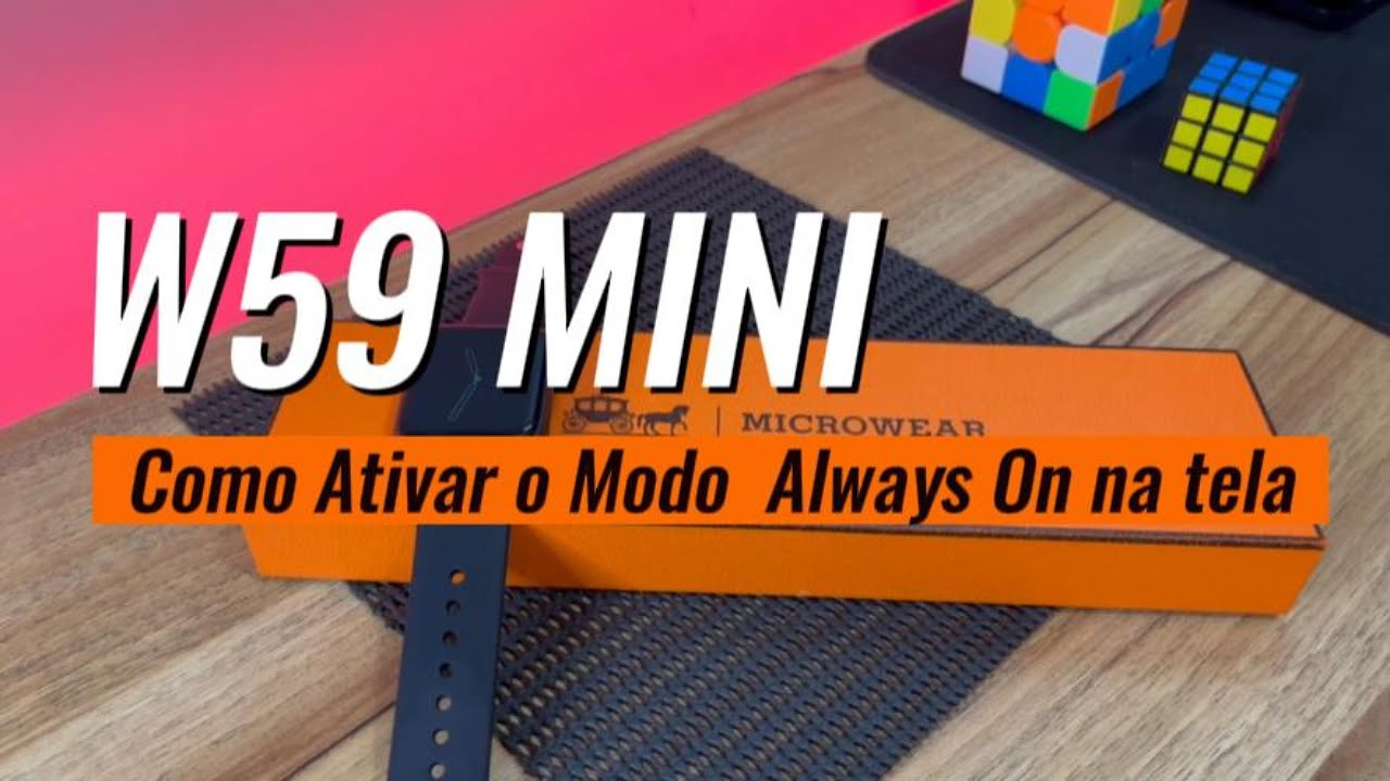 MICROWEAR W59 MINI 41MM SÉRIE 9 - Como Ativar o Modo Always On na tela ...