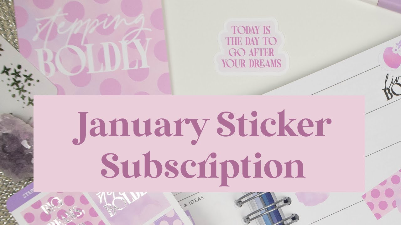 Stepping Boldly! Meet the January 2024 Subscription - YouTube