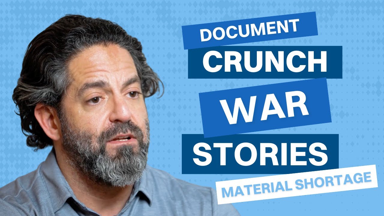 Document Crunch War Stories - Material Shortages and Price Escalation - YouTube