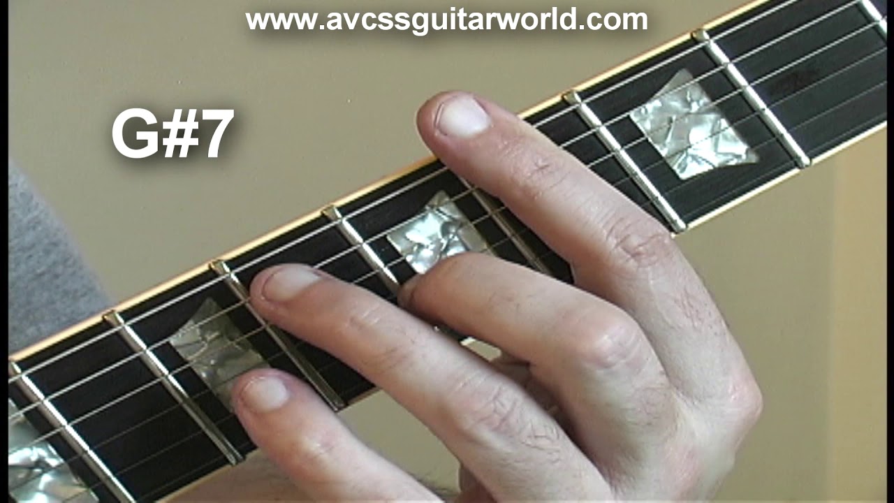 Guitar Lessons, More Barre Chords in the Key of G#, Root Note on E ...