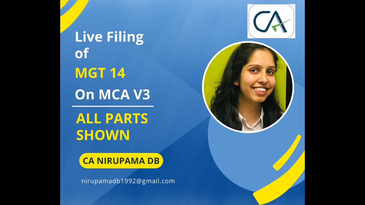 Live Filing Of MGT 14 On MCA V3 How To File MGT 14 On MCA V3 Live Filing Of MGT 14 On MCA V3 How To File MGT 14 On MCA V3