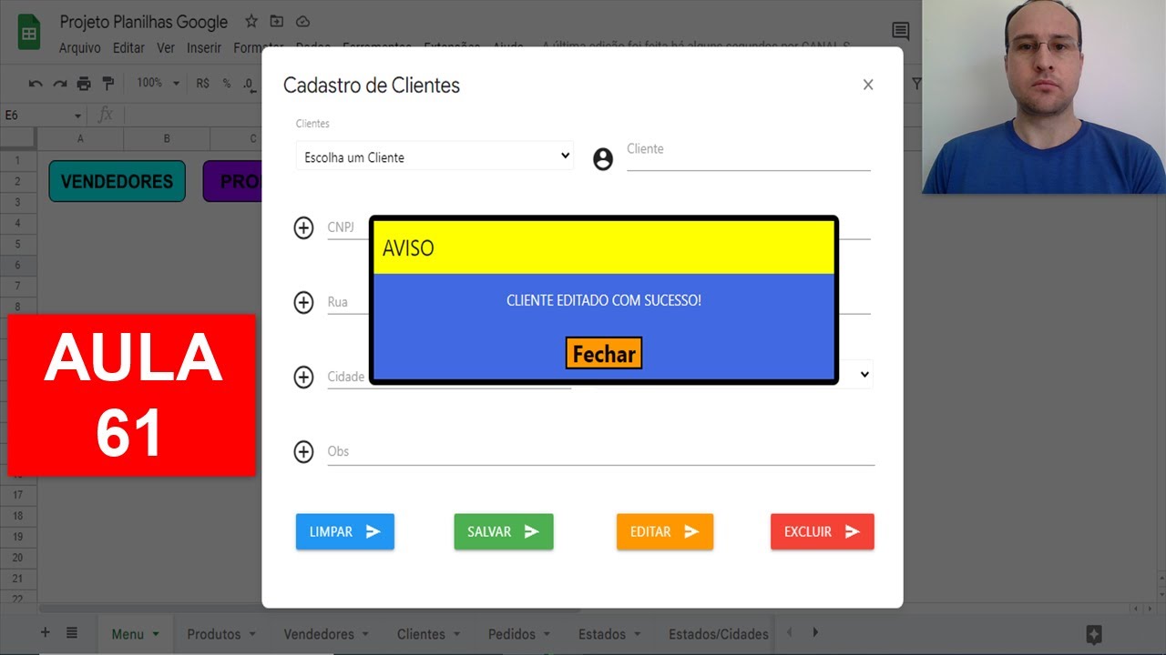 Planilhas Google - Concluindo Script Botão Editar do Formulário de ...