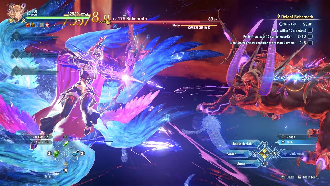 Behemoth Tweyen Solo 1349 Granblue Fantasy Relink ベヒーモス ソーン ソロ グランブルーファンタジーリリンク Youtube