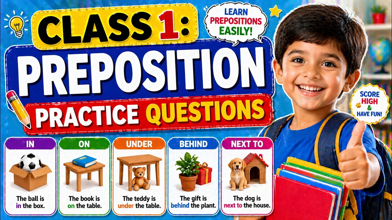 International English Olympiad (SOF) Class 1: Preposition Practice ...