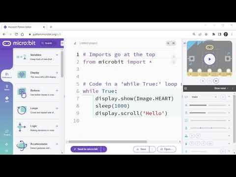 How to: Add cyberbot Module to micro:bit Python Editor V3 Project - YouTube