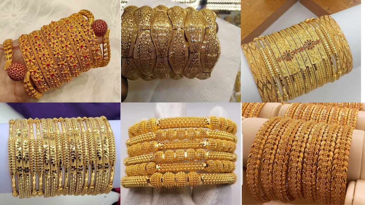 Latest Gold Bangles Designs 2025 | Beautiful Gold Bangles Designs - YouTube