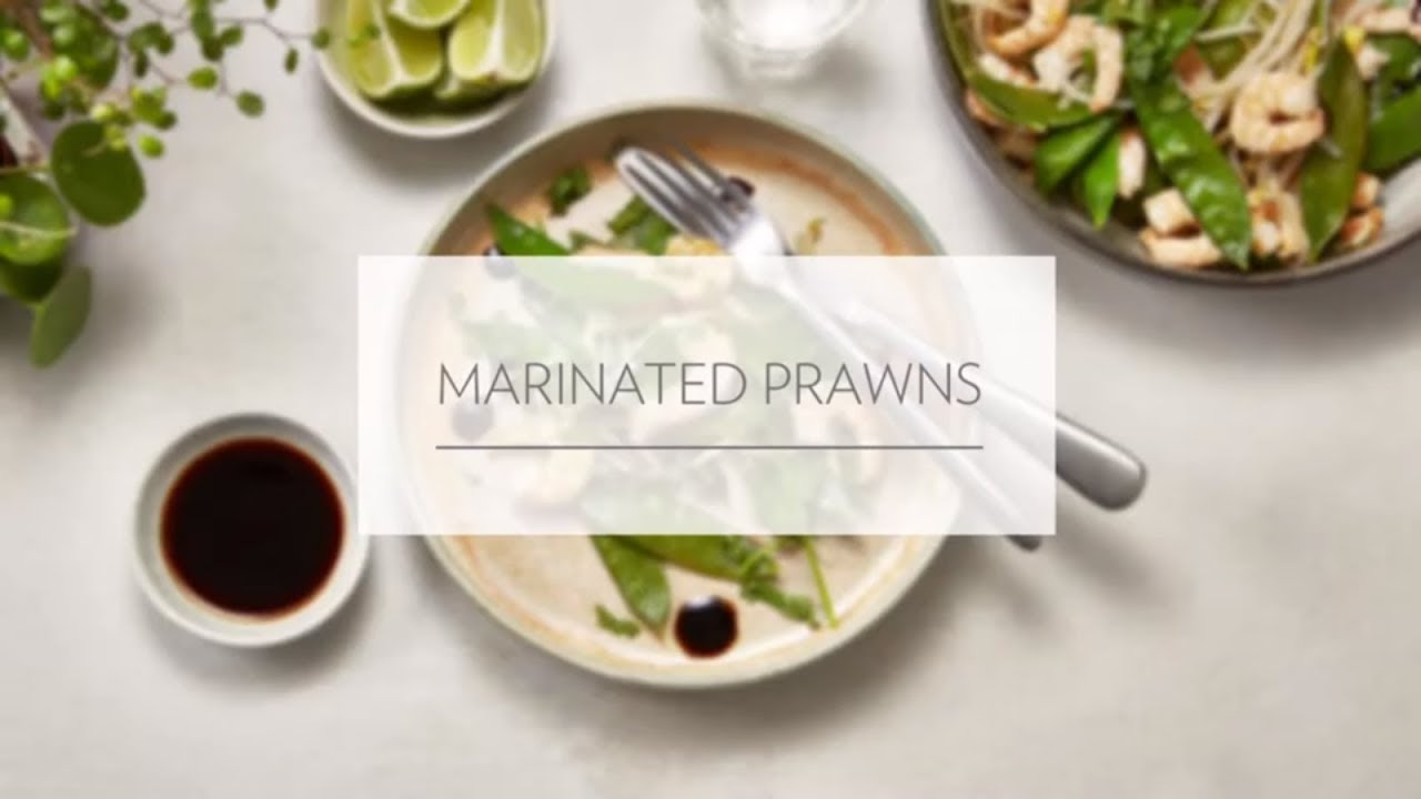 TR90 Recipes: Marinated Prawns | Pharmanex - YouTube