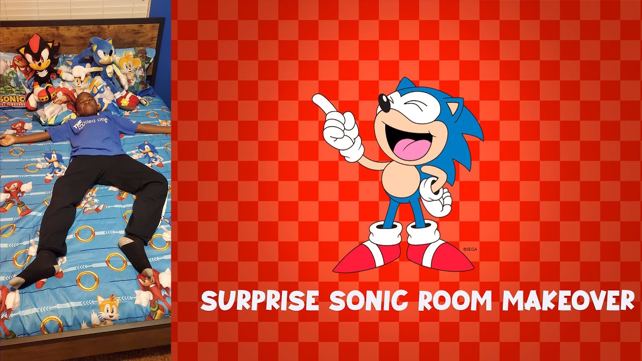 Sonic The Hedgehog- Surprise Room Makeover! - YouTube