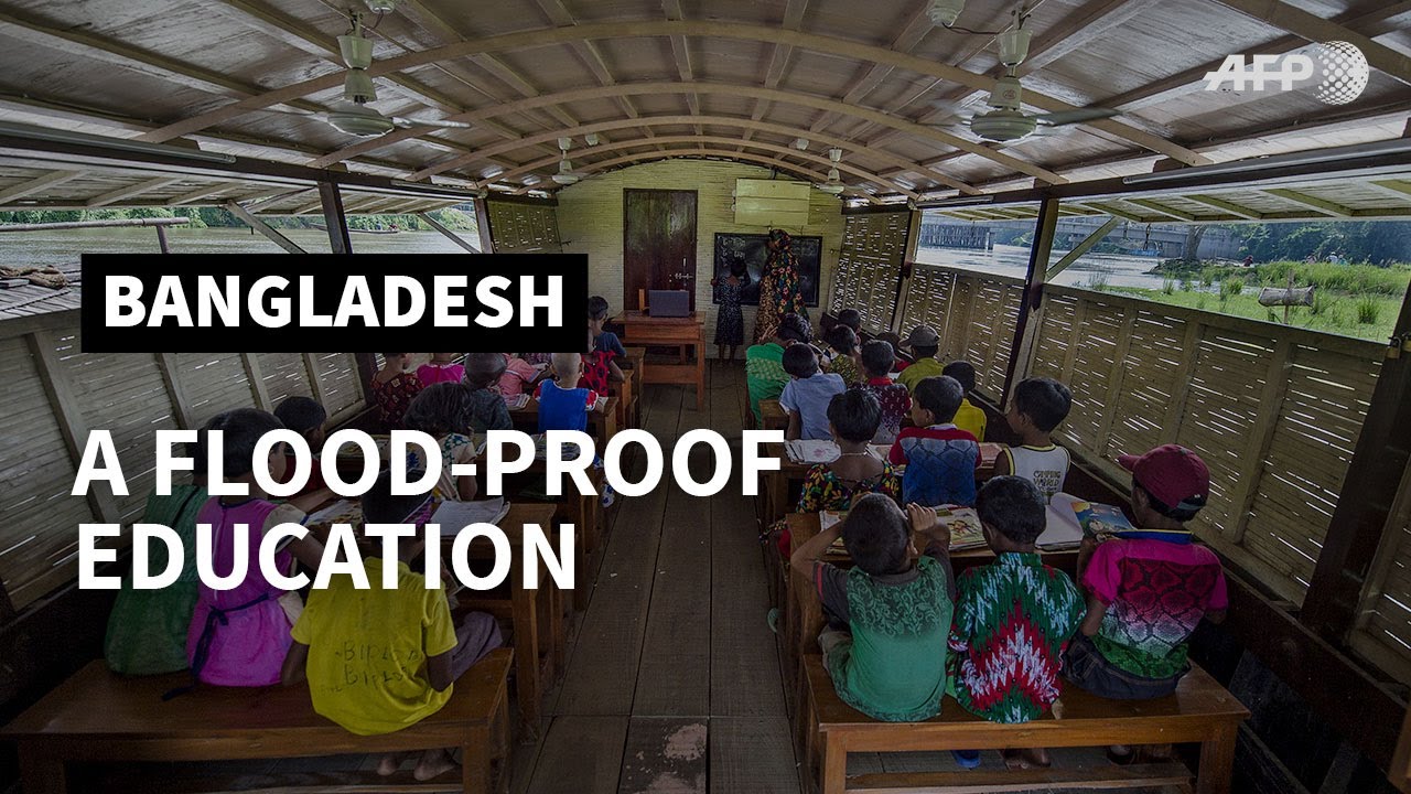 Bangladesh turns tide on climate change with floating schools | AFP ...