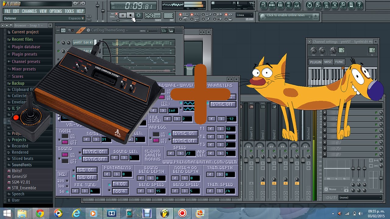 CatDog Theme Atari 2600 Remake (8-BTIS) - YouTube