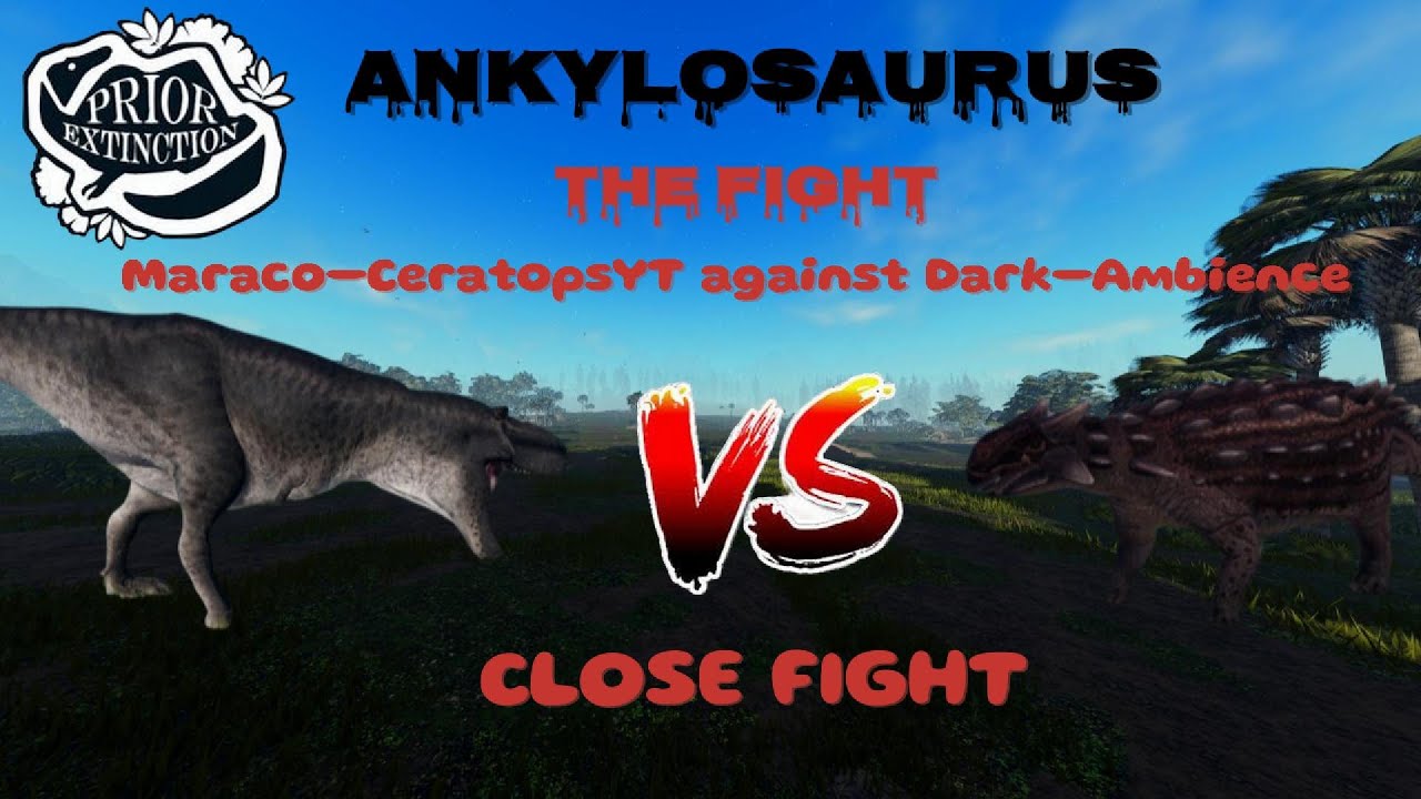 Adult Ankylosaurus vs Elder Tyrannosaurus Rex (@Xeck1) Prior Extinction ...