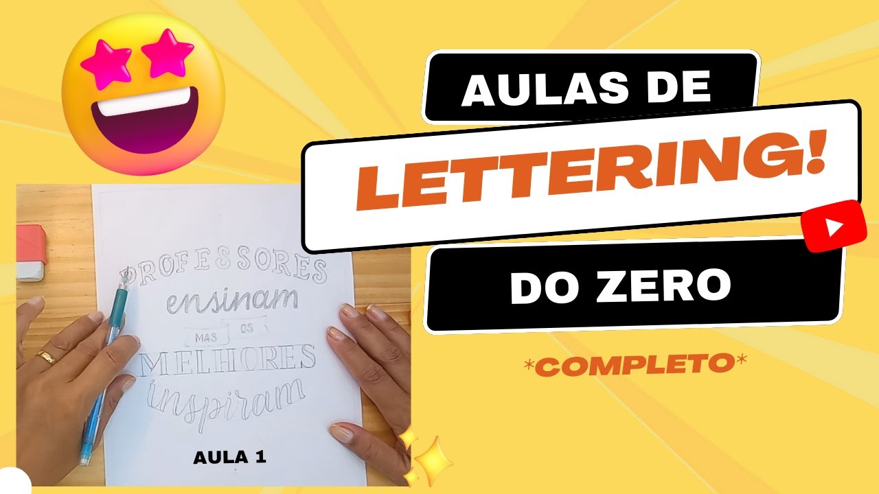 AULA de LETTERING Passo a passo para iniciantes - YouTube