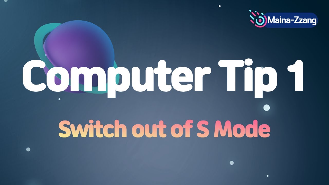 How to Switch out S Mode? - YouTube