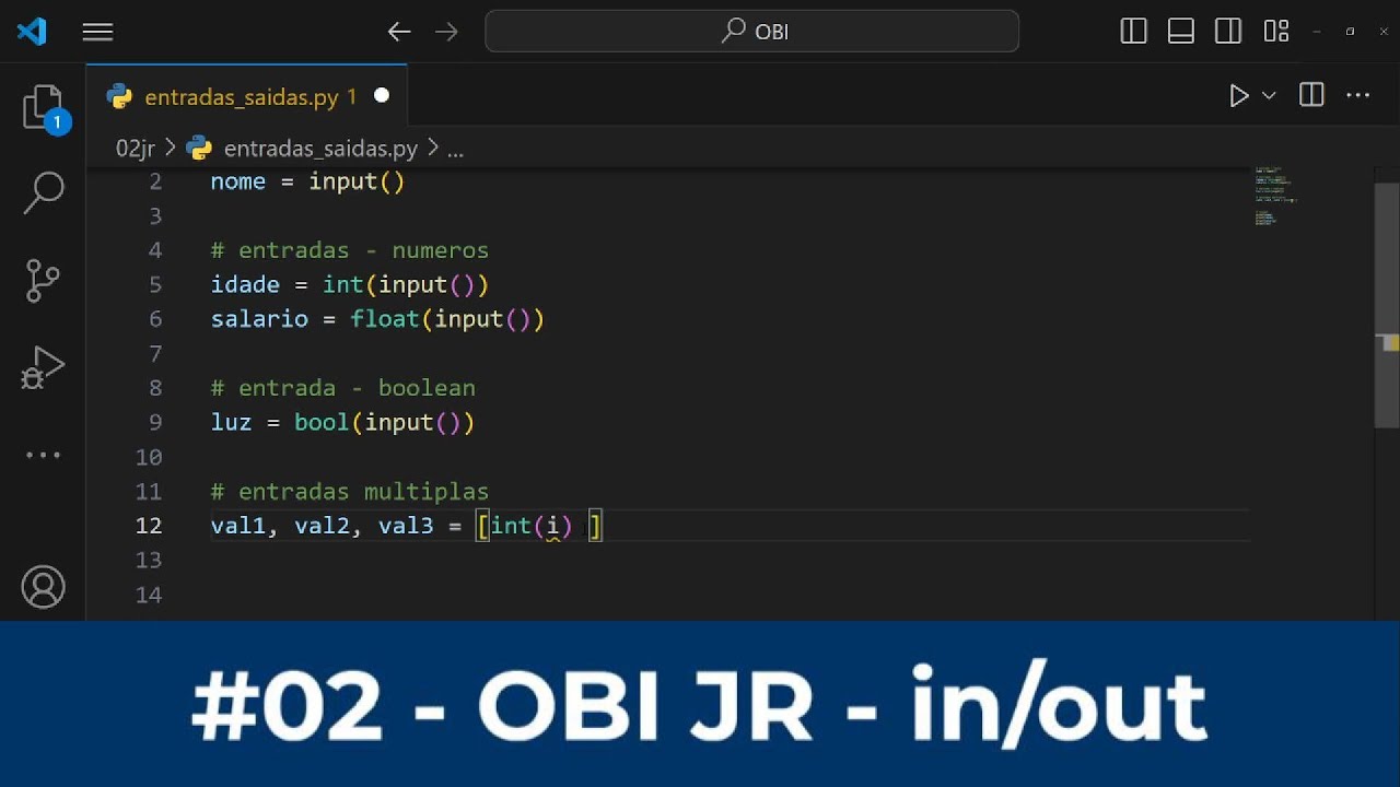 #02 - OBI JR - Input/Output - YouTube