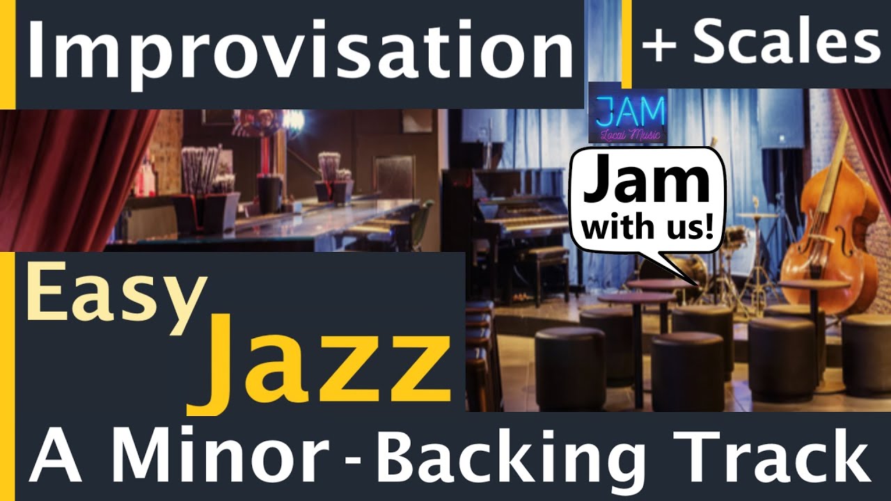 Easy Jazz Backing Track Jam in A Minor | Improvisation - YouTube