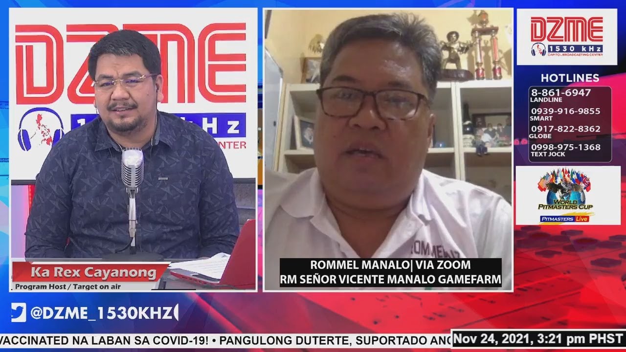 DZME : ROMMEL MANALO OF RM SEÑOR VICENTE MANALO GAMEFARM - YouTube