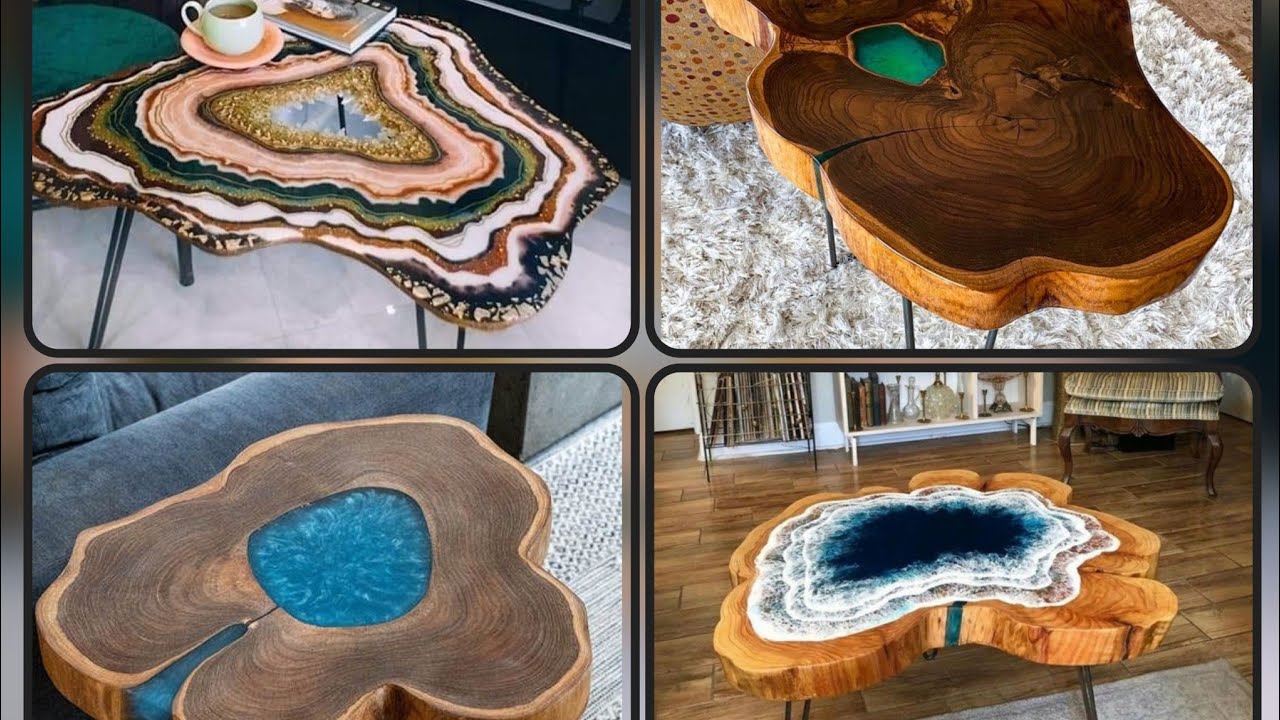 Stylish Epoxy Resin Different Shape Tables Designs 2022 | Epoxy Coffee ...