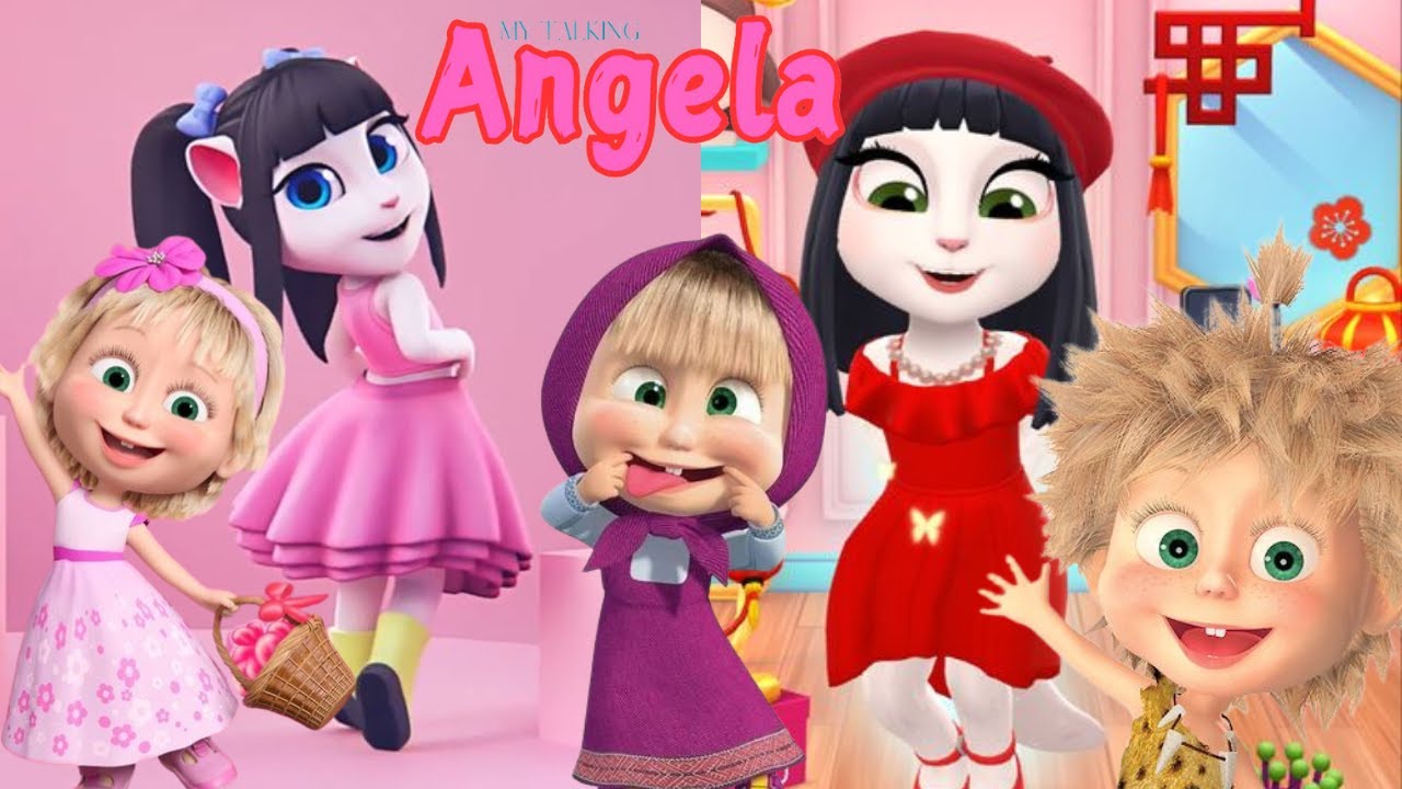 My Talking Angela 2 Masha and the Bear VS My Talking Angela 2 CosplaysA Virtual Pet Experience ...