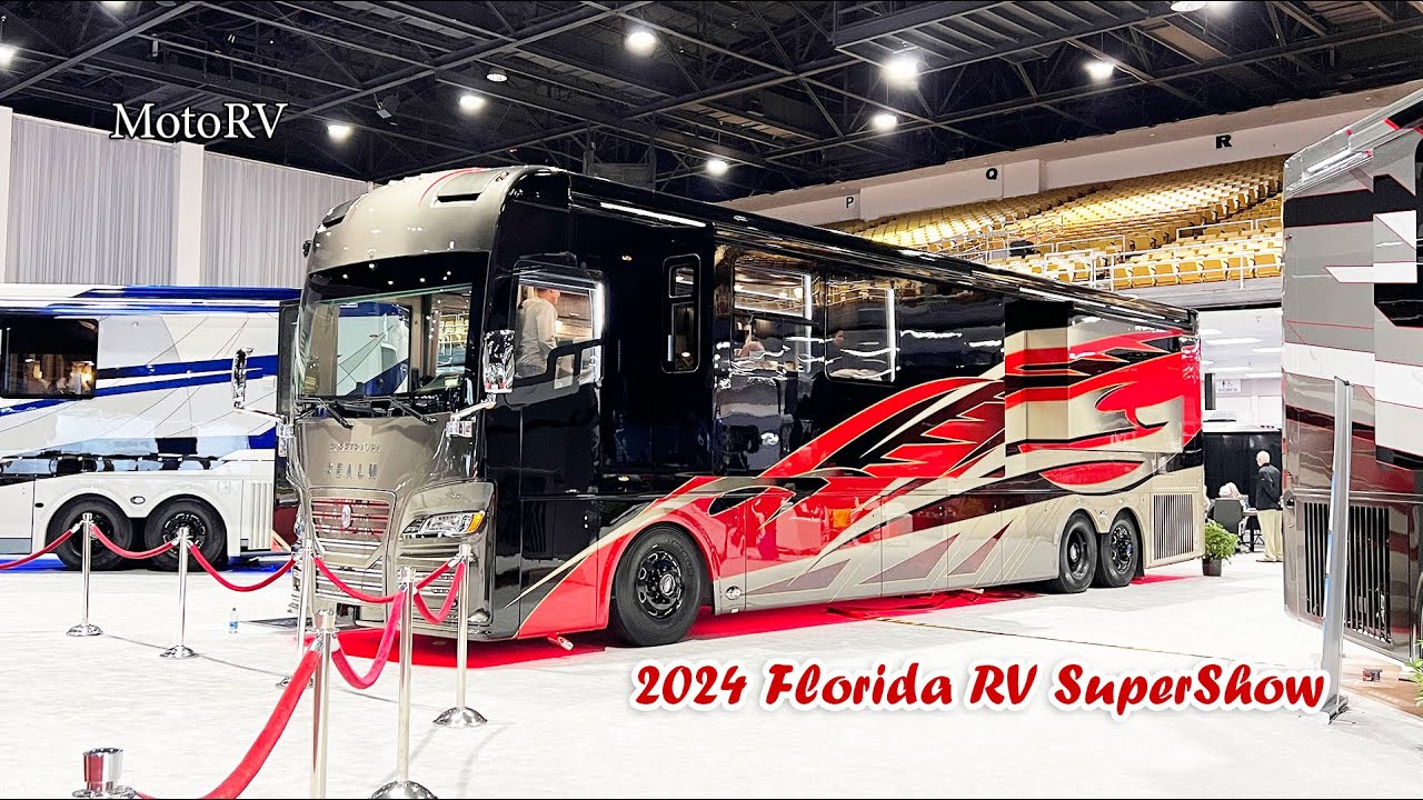 Motorhomes at 2024 Florida RV SuperShow #flrvsupershow - YouTube