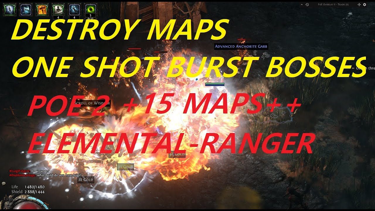 POE 2 ANNIHILATE Maps + Bosses, Elemental-Pathfinder, Gas Arrow/Ignite ...