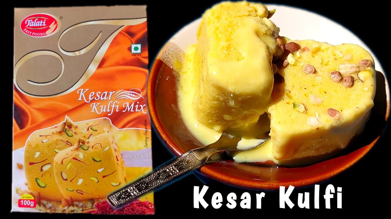 Kesar kulfi from kesar kulfi mix | Instant Kesar kulfi recipe | केसर ...