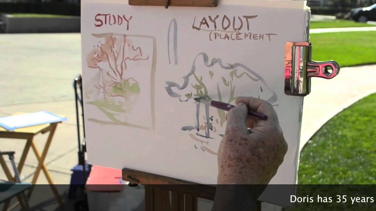 Doris Rice Watercolor Demo, Coronado Island, CA - YouTube