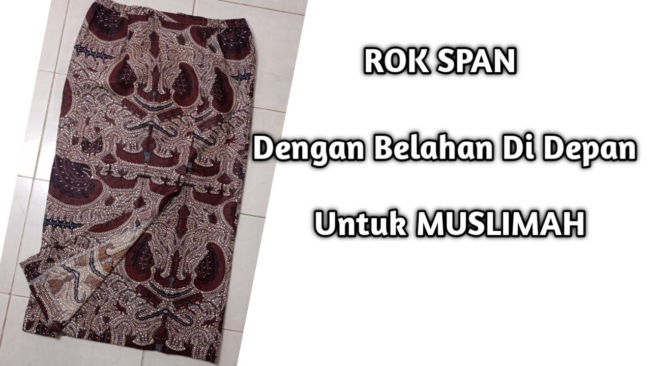 Cara Membuat Pola Rok Span dengan belahan didepan - YouTube