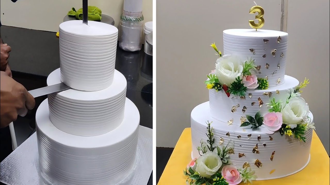 Three Step Cake Cake | 3 Step Cake Design Idea | Best Engagement Ya ...