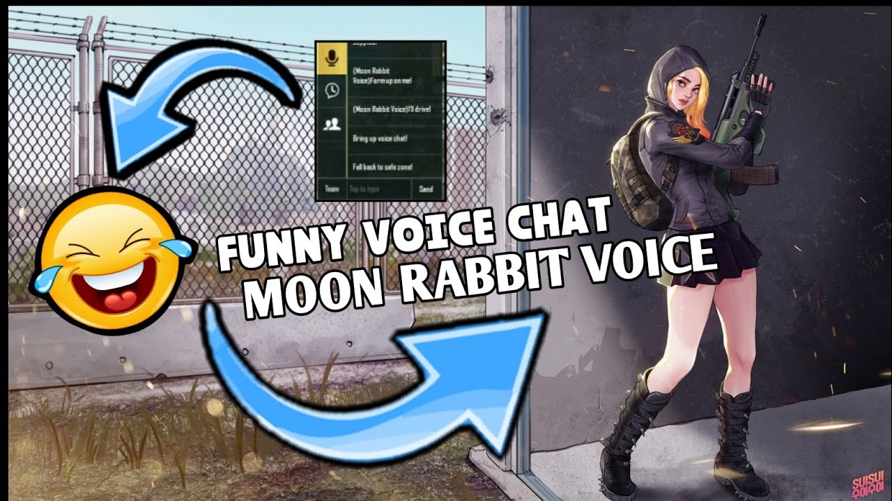 CHANGE QUICK CHAT VOICE TO MOON RABBIT VOICE PUBG | FUNNY LOLI VOICE ...