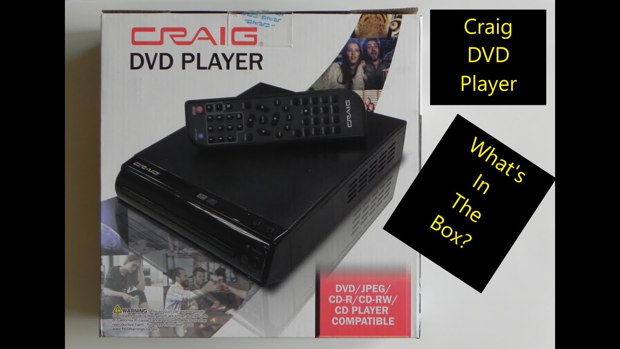 Unboxing the Craig DVD Player model-CVD512a - YouTube