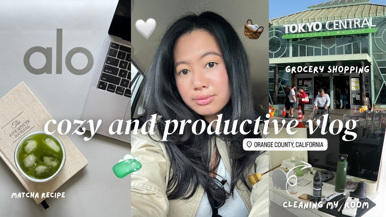 cozy & productive day in my life vlog 🧸🧺 | new years, deep cleaning ...
