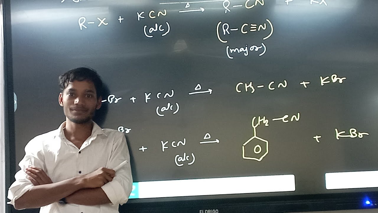 Reaction of Alkyl halide with Aqueous potassium hydroxide chemistry ...