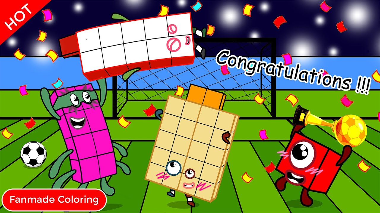 Congratulations On The Victory Of NB 11 | Numberblocks Fanmade Coloring ...