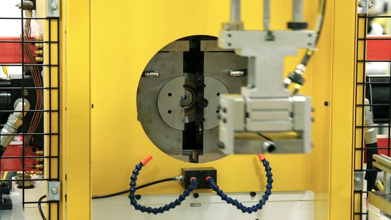 Tube Closure and Threading Machine - YouTube