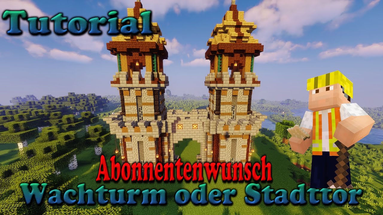 Wachturm oder Stadttor Tutorial Minecraft 1 16 4 - YouTube