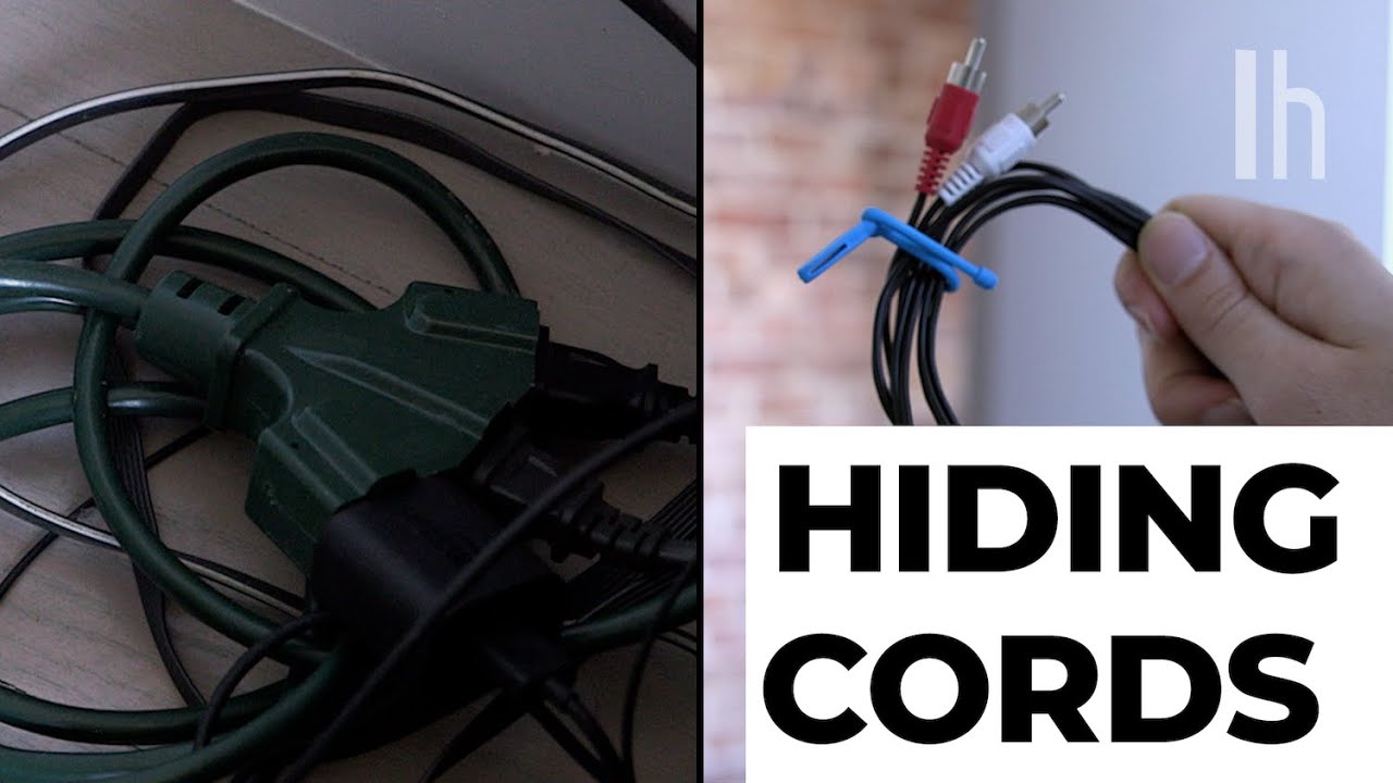 How to Hide All Your Cords and Wires - YouTube