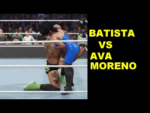 WWE 2K25 Batista vs Ava Moreno w/Isabela - YouTube