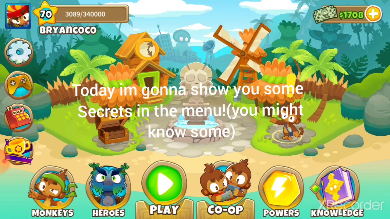 | Secret MONKEYS in the Main Menu | Btd 6 | - YouTube