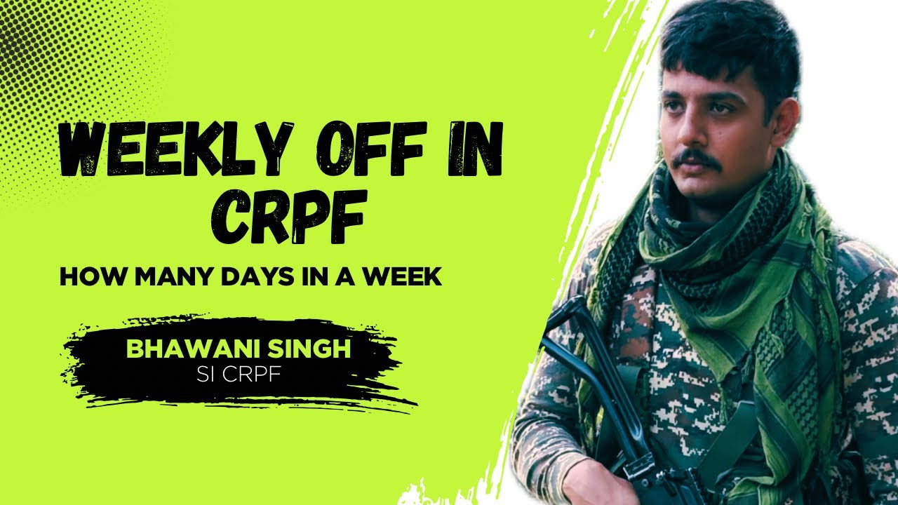 CRPF Weekly Off & SSC CPO Post Preference Explained | - YouTube