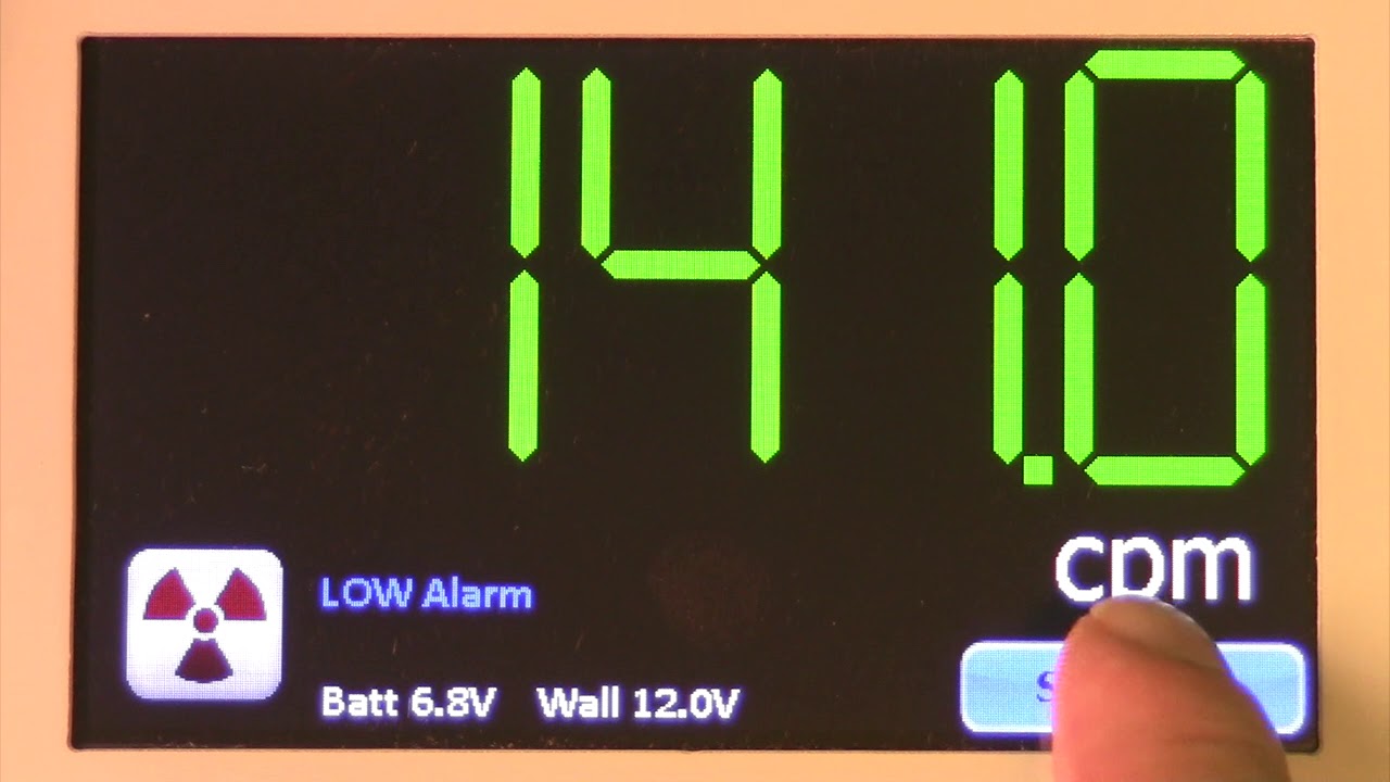 Radiation Alert Area Monitor - YouTube